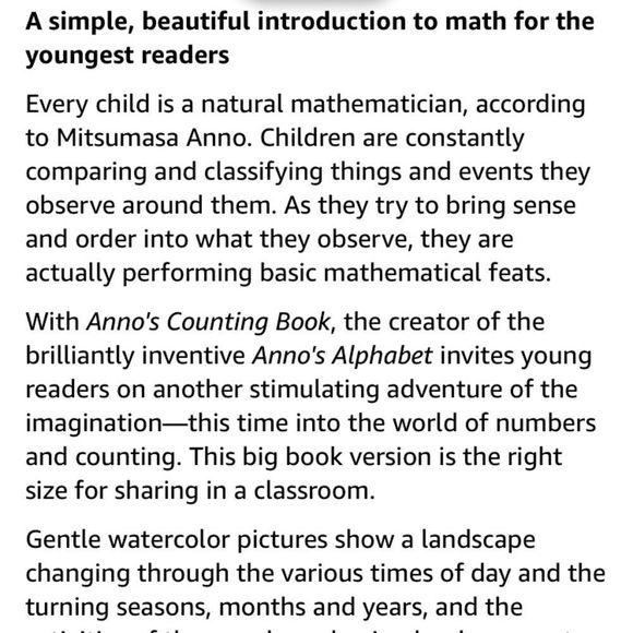 Harper Colins | Other | Annos Counting Book Big Book | Poshmark